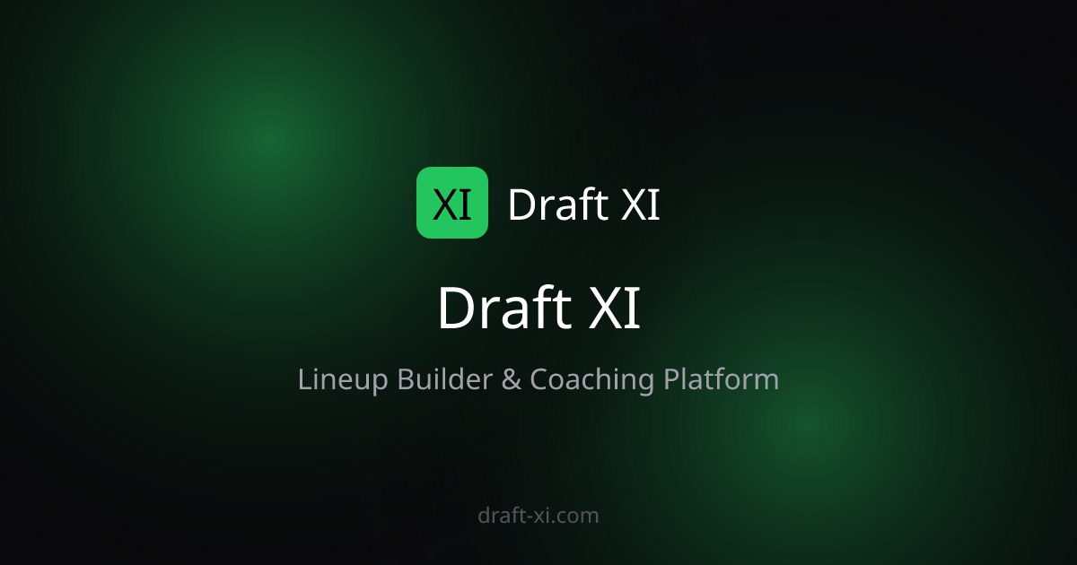 Draft XI | Football Formation Builder & Coaching Software - Create Your ...